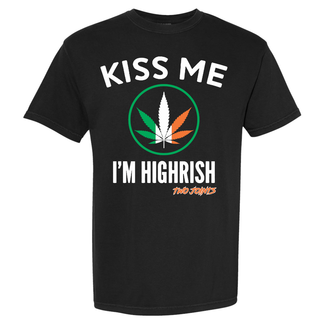 Highrish - Black Tee – Two Joints Wholesale